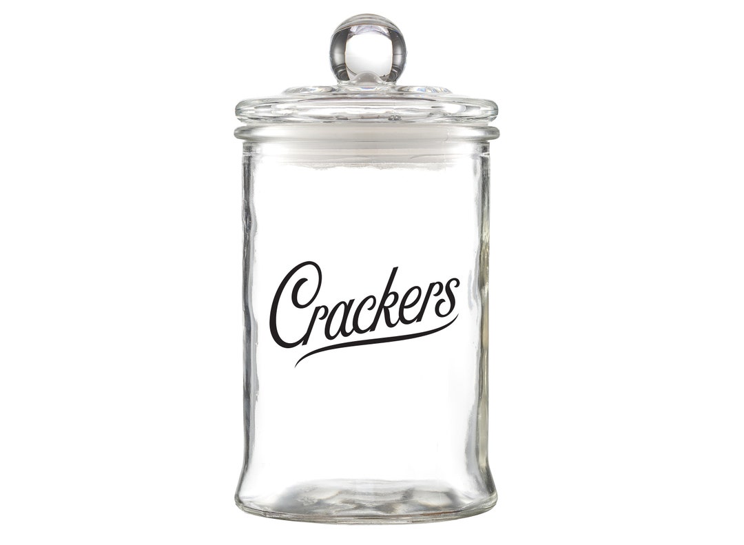 Crackers Sticker Decal Label - Kitchen Canister Organization - Easy ...