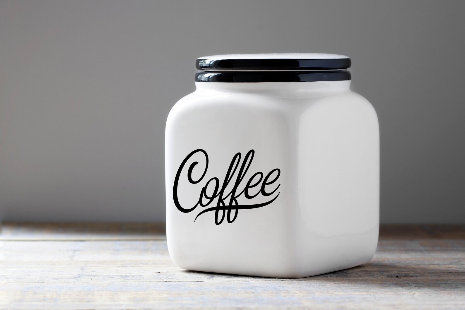 Coffee Canister Label Vinyl Kitchen Container Label | Etsy