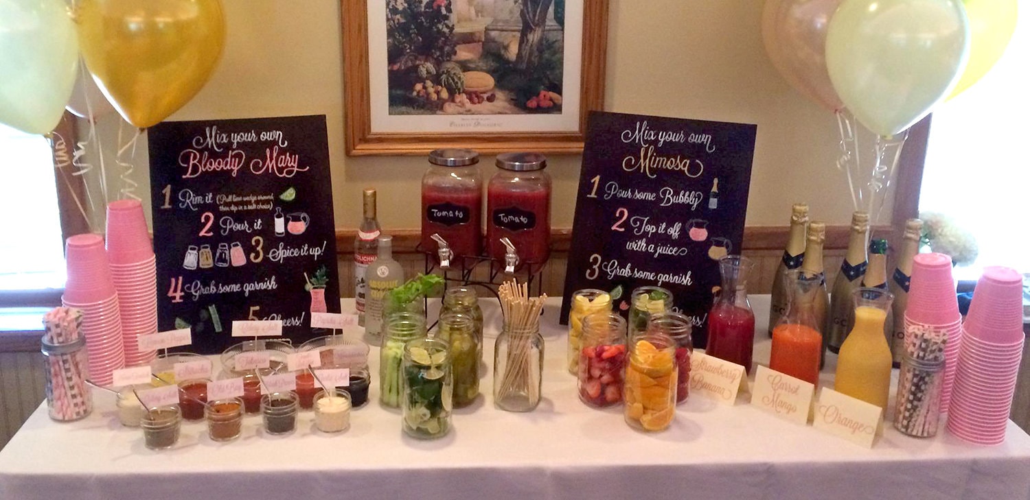 Bloody Mary Bar Sign - Mix Your Own - Instructions - DIGITAL FILE ONLY ...
