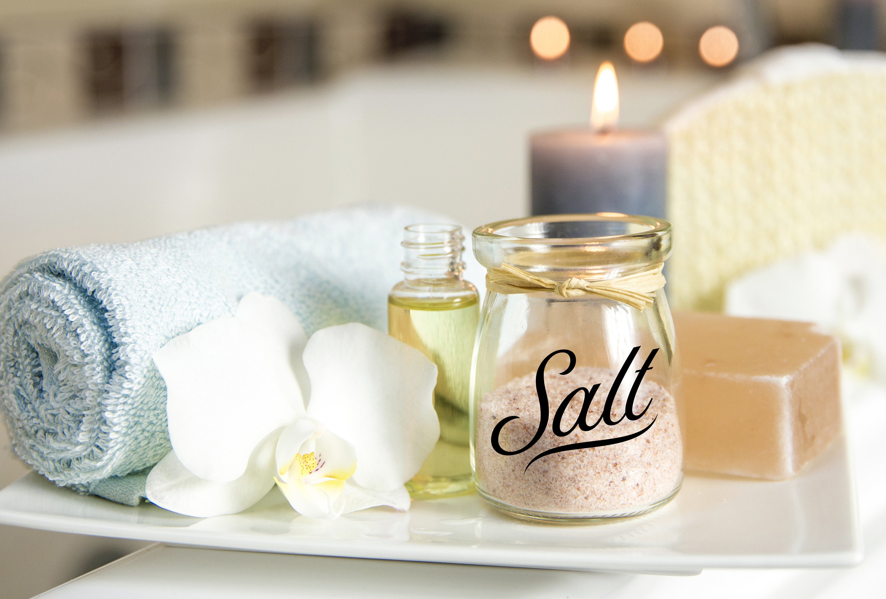 Salt Sticker Decal Label Kitchen Canister Organization - Etsy.de