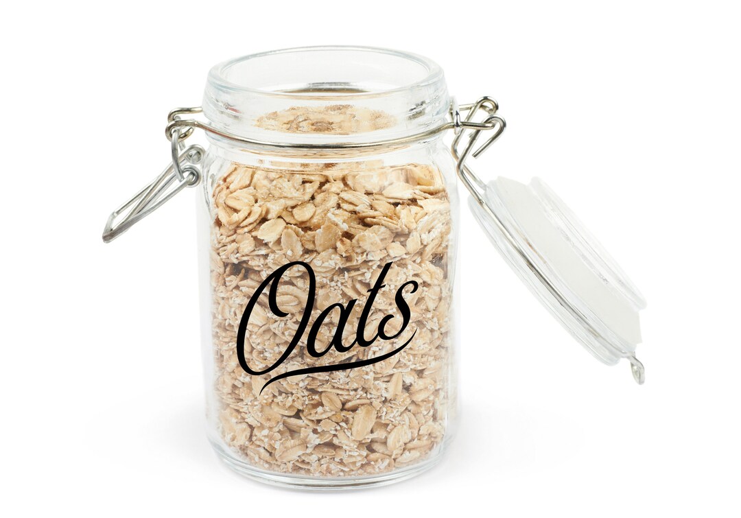 Oats Sticker Decal Label Kitchen Canister Organization Easy Craft All ...