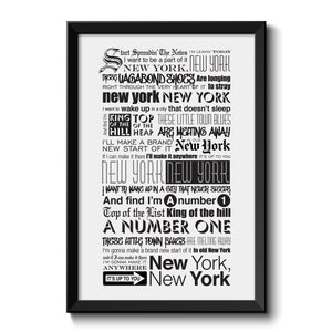 Custom Song Lyric Poster Design - Etsy