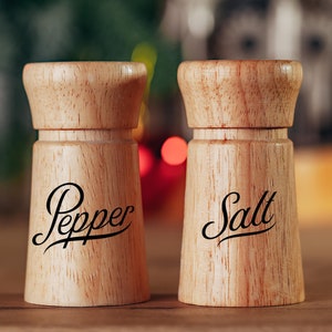 Salt & Pepper Sticker Decal Labels - Set of 2 Labels - Spice ...
