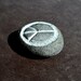 Peace Sign Engraved Pocket Stone, Carved River Rock, Peace on Stone ...
