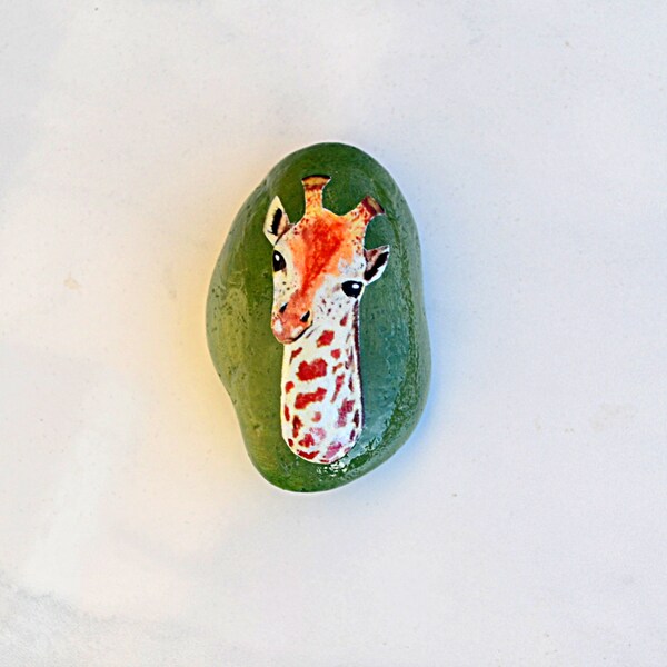 Painted Rock Giraffe - Etsy