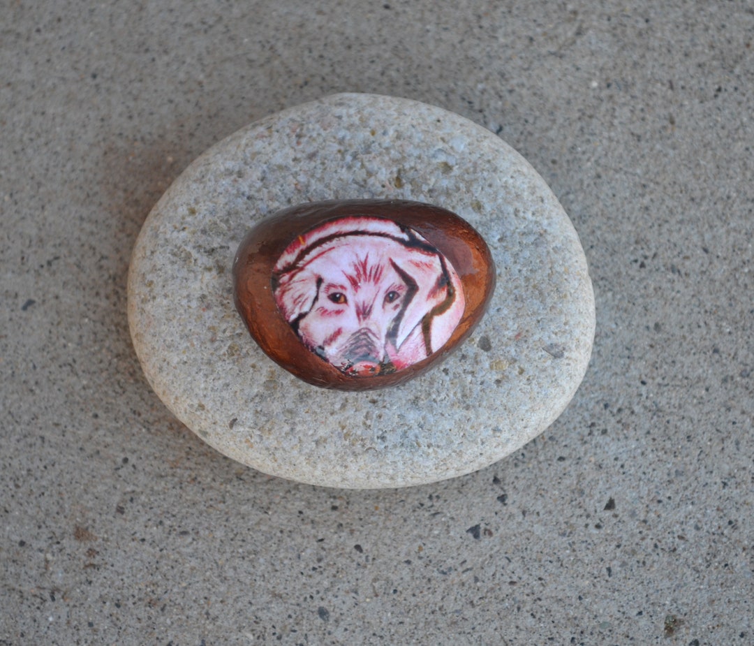 Pig Pocket Rock Totem, Hand Painted Stone Artwork, Nature and Animal ...