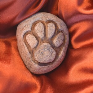 Stone Engraved W/ Initial Option Pet Paw, Memory Carved Stone, Dog ...