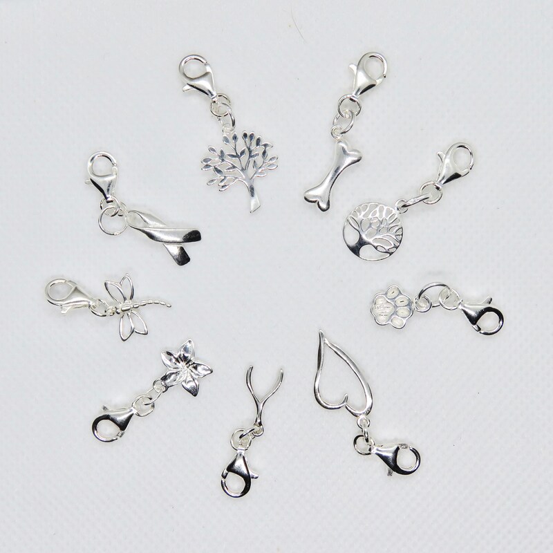 Silver Charms - Etsy