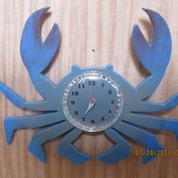 Blue Crab Clock - Etsy