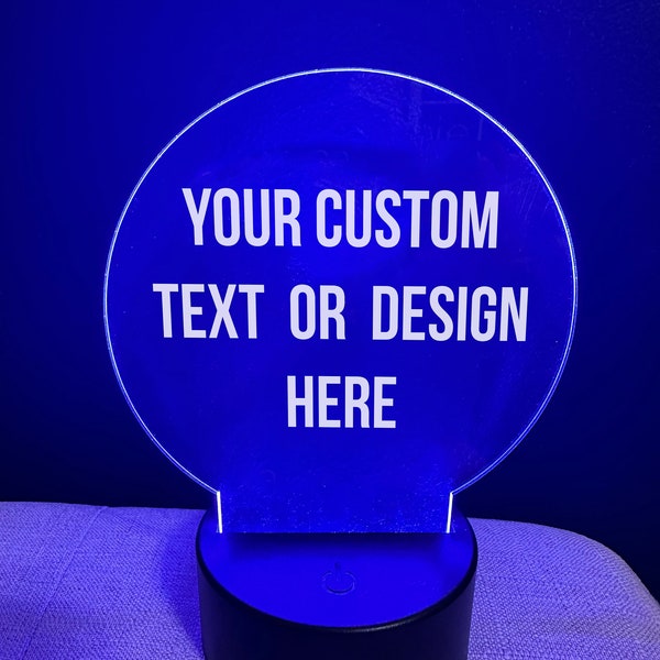 Acrylic Logo Light Sign - Etsy
