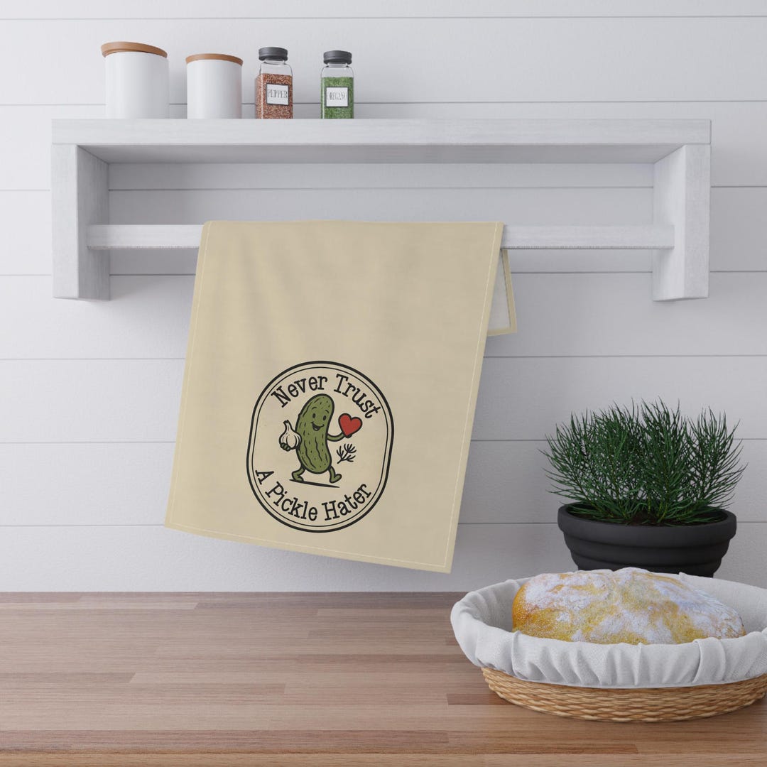 Pickle Lover Tea Towel Funny Pickle Lover Gift Idea Pickle Tea Towel ...