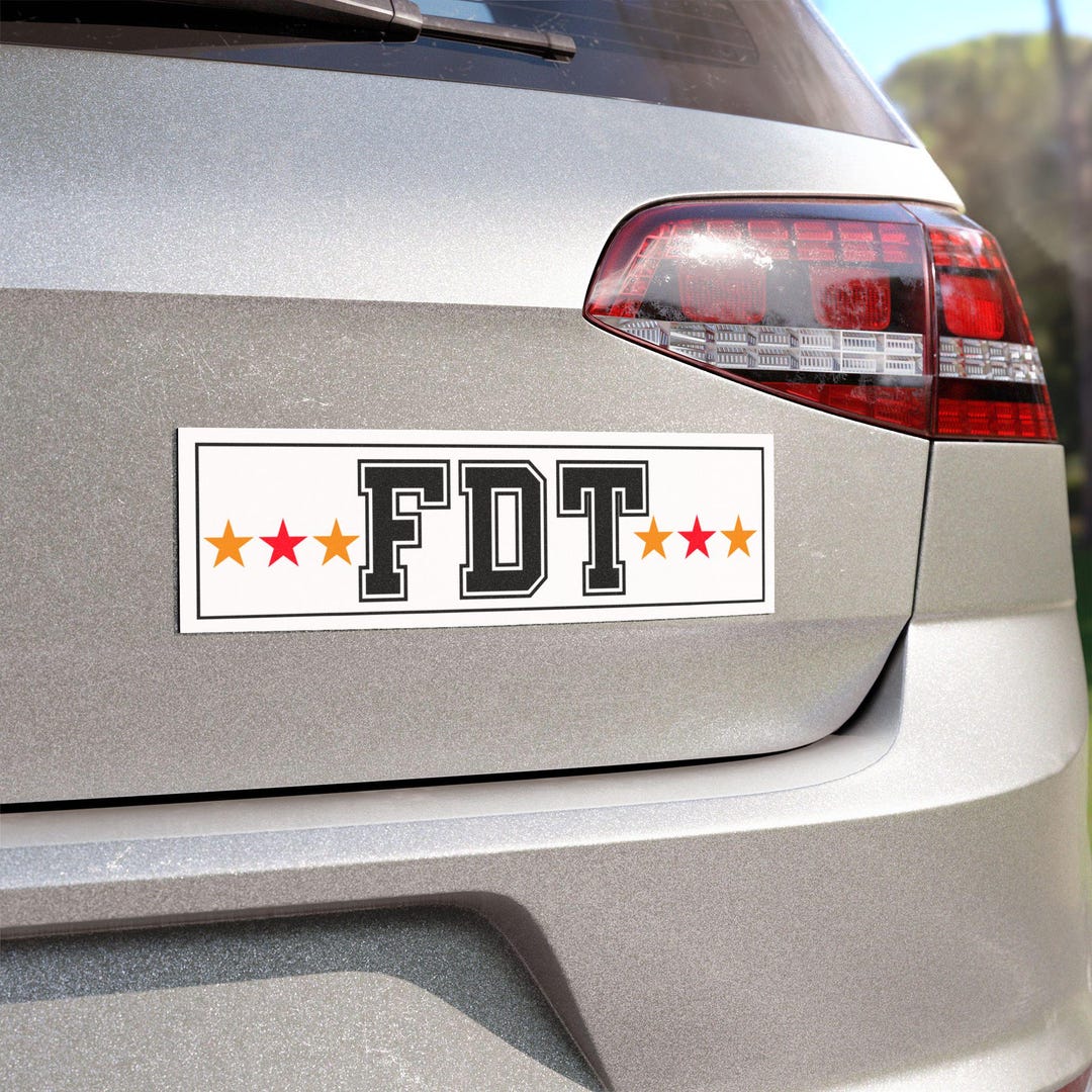 FDT Car Magnet, Fuck Trump Bumper Sticker, Anti MAGA Progressive ...