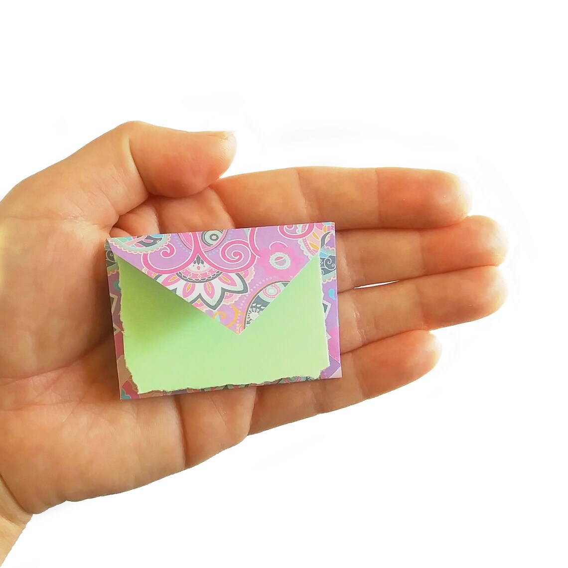 Paisley Miniature Envelope Set | Etsy