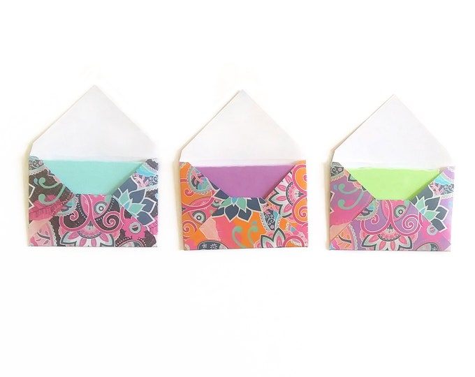 Paisley Miniature Envelope Set - Etsy
