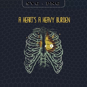 A Heart's A Heavy Burden PNG, Sophie Hatter Quote PNG File for Digital ...