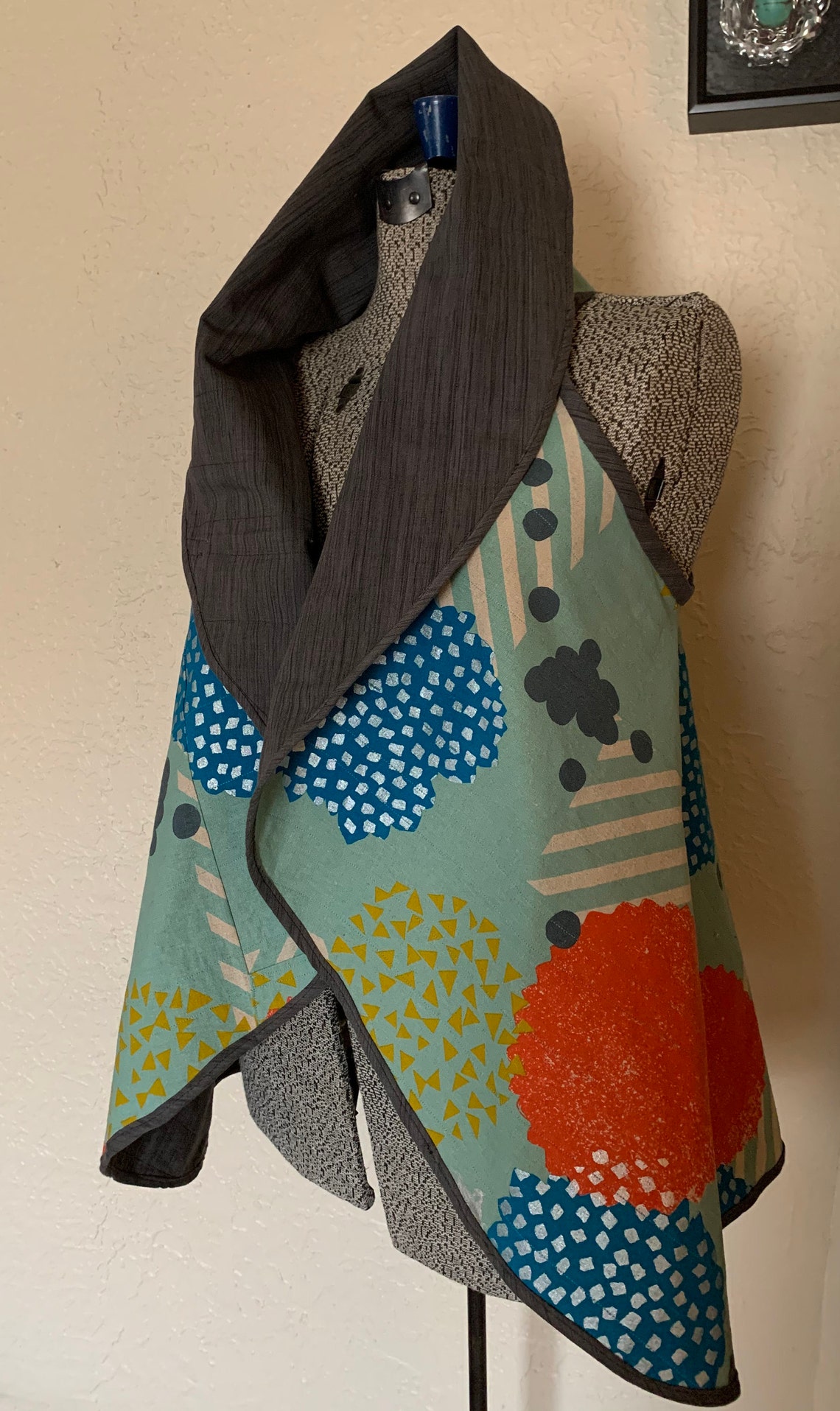 Reversible Quilted Vest | Etsy