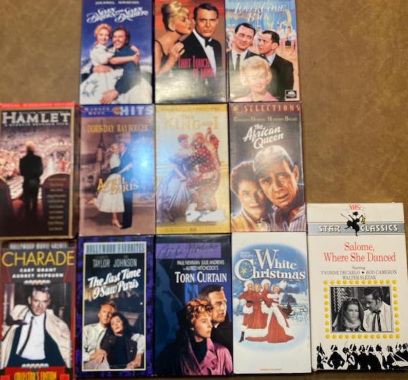 VHS Tapes Bundle 4 - CLASSIC HOLLYWOOD - Etsy