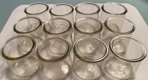 Reusable Oui Glass Jars – Set of 12 | DIY Candle & Craft Jars | Cleaned ...