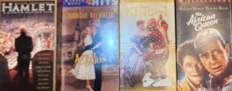 VHS Tapes Bundle 4 - CLASSIC HOLLYWOOD - Etsy