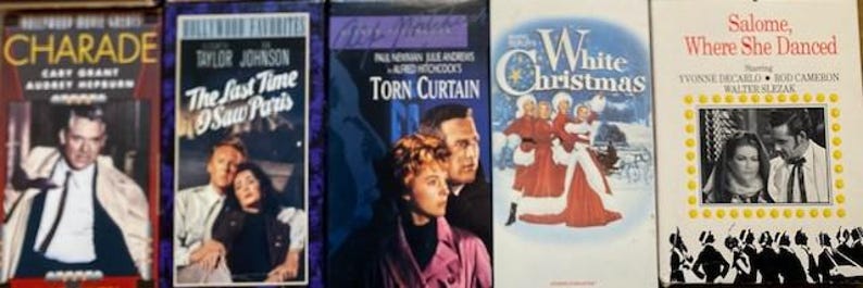 VHS Tapes Bundle 4 - CLASSIC HOLLYWOOD - Etsy