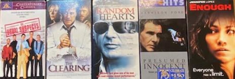 VHS Tapes Bundle 3 THRILLERS, PSYCHOLOGICAL - Etsy