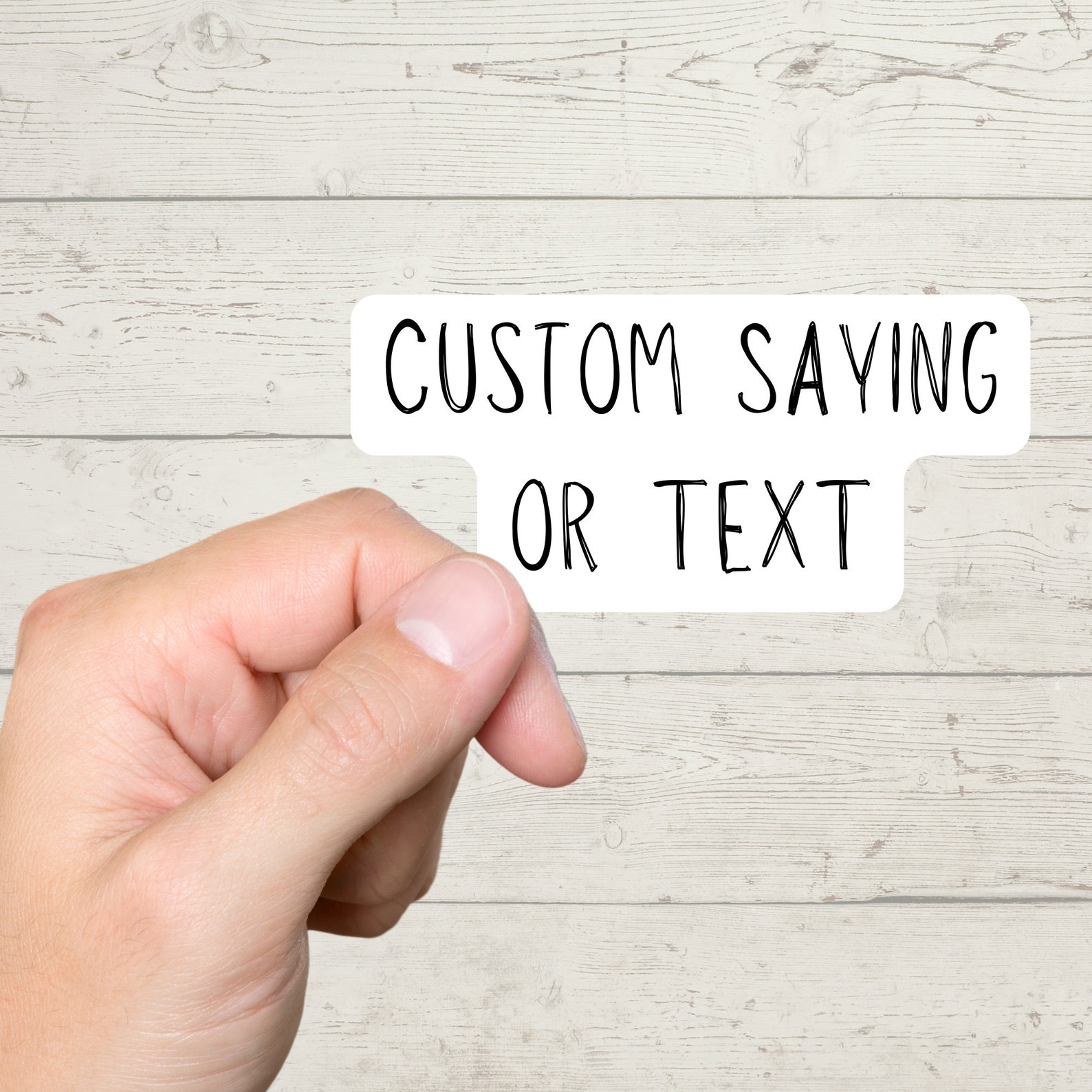 Custom Text Stickers Custom Sayings Create Your Own - Etsy