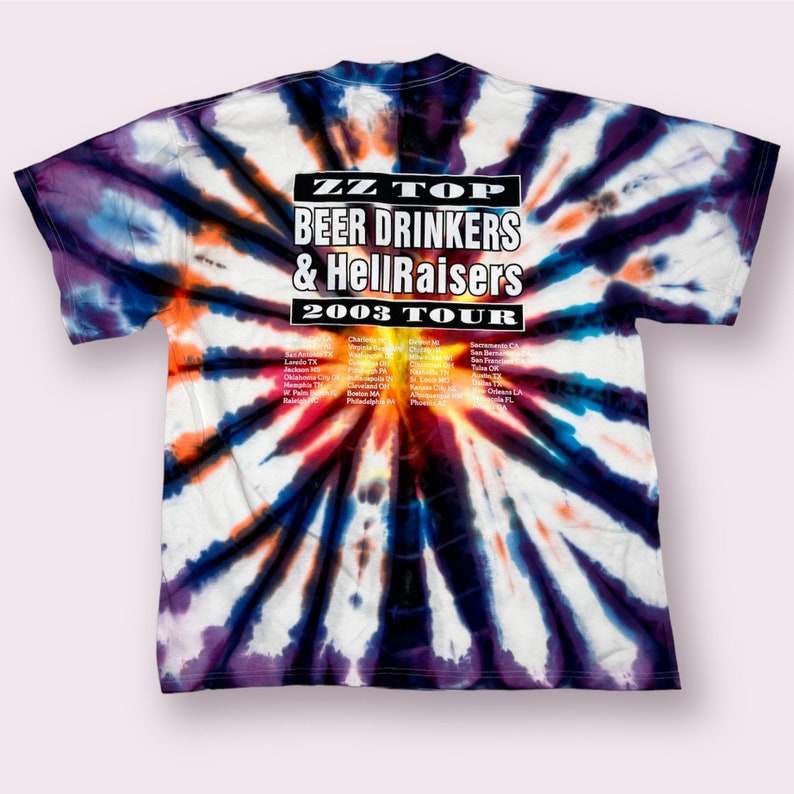DEADSTOCK ZZ Top Beer Drinkers & Hellraisers 2003 Tour Shirt - Etsy