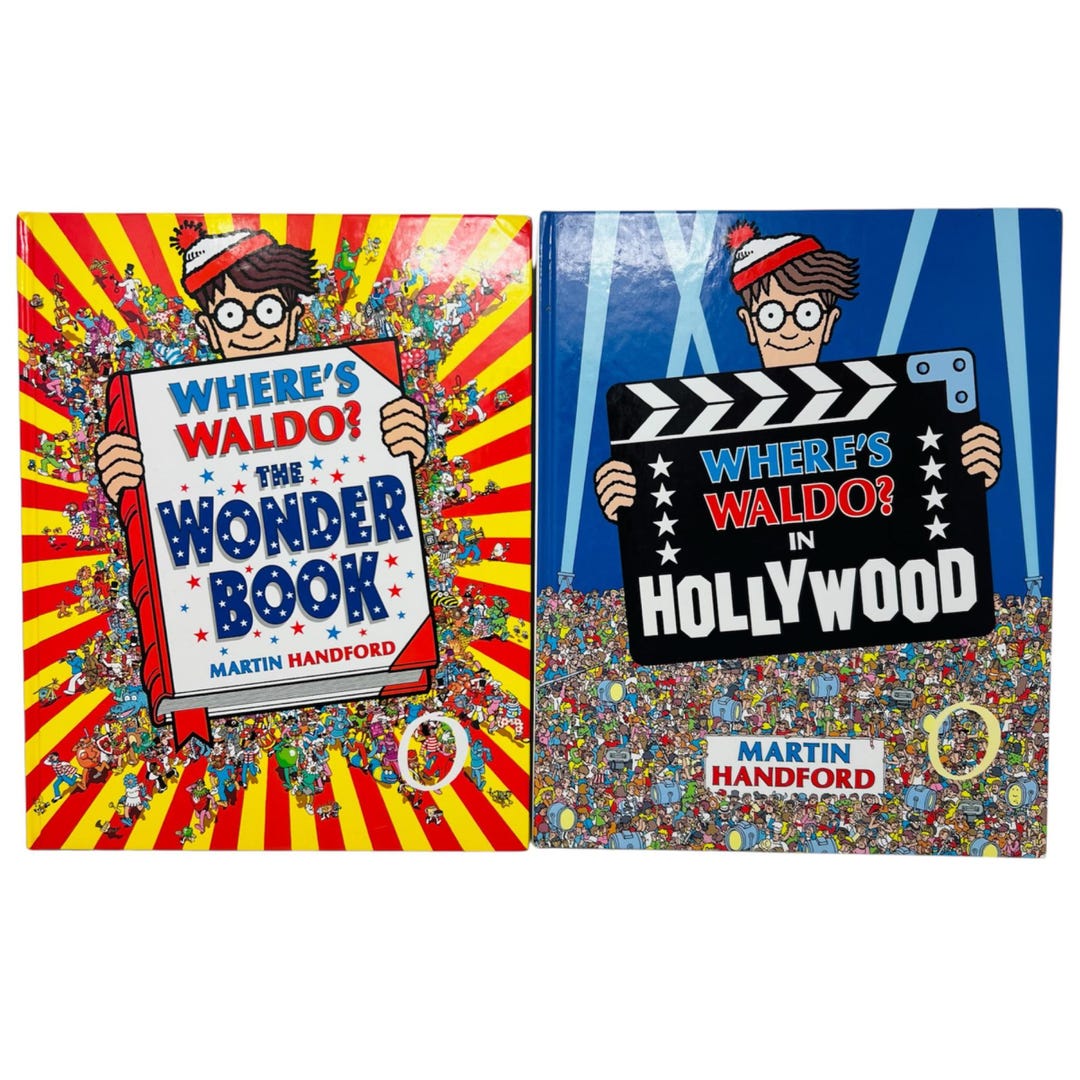 Where's Waldo Hollywood & Wonder Book Set - Etsy