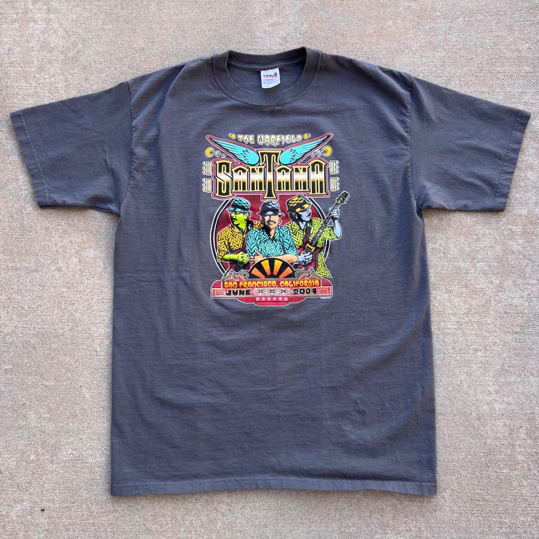 Vintage 2004 Santana Warfield Concert Tee - Etsy