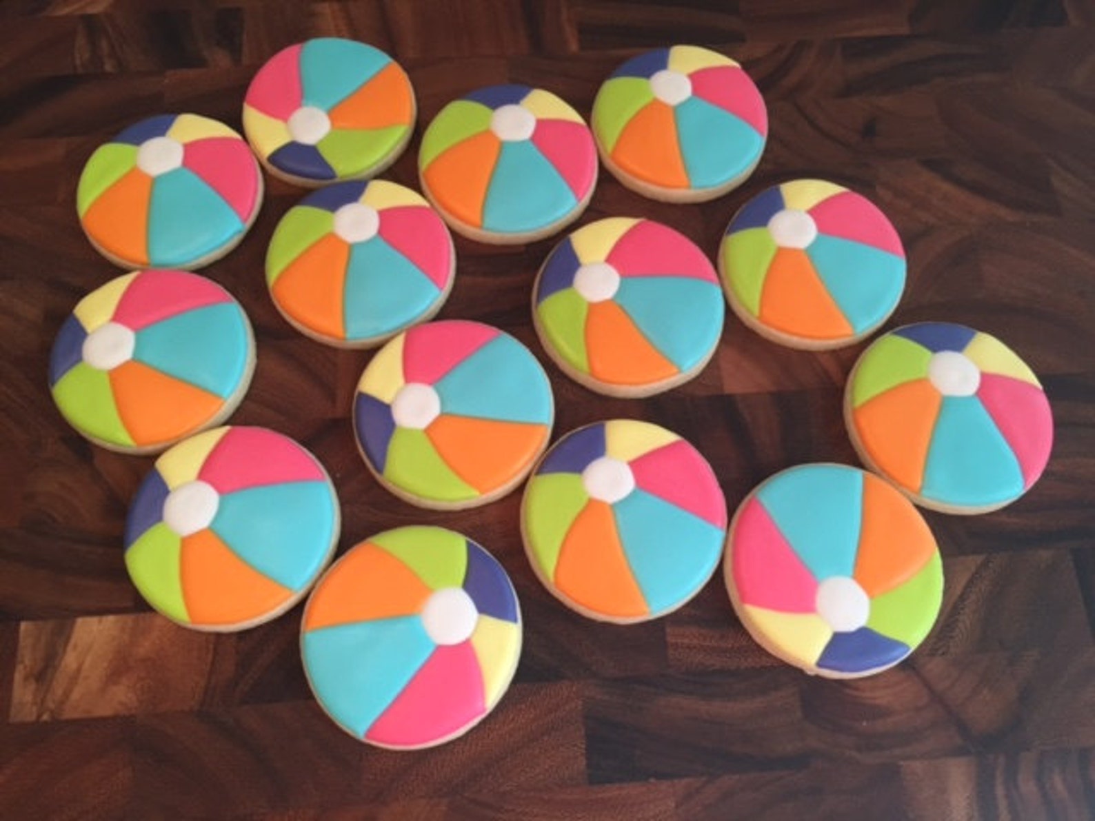 Pool Party Themed Sugar Cookies (12) - Etsy