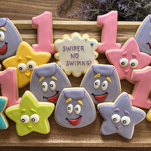 Dora Themed Sugar Cookies (12) - Etsy