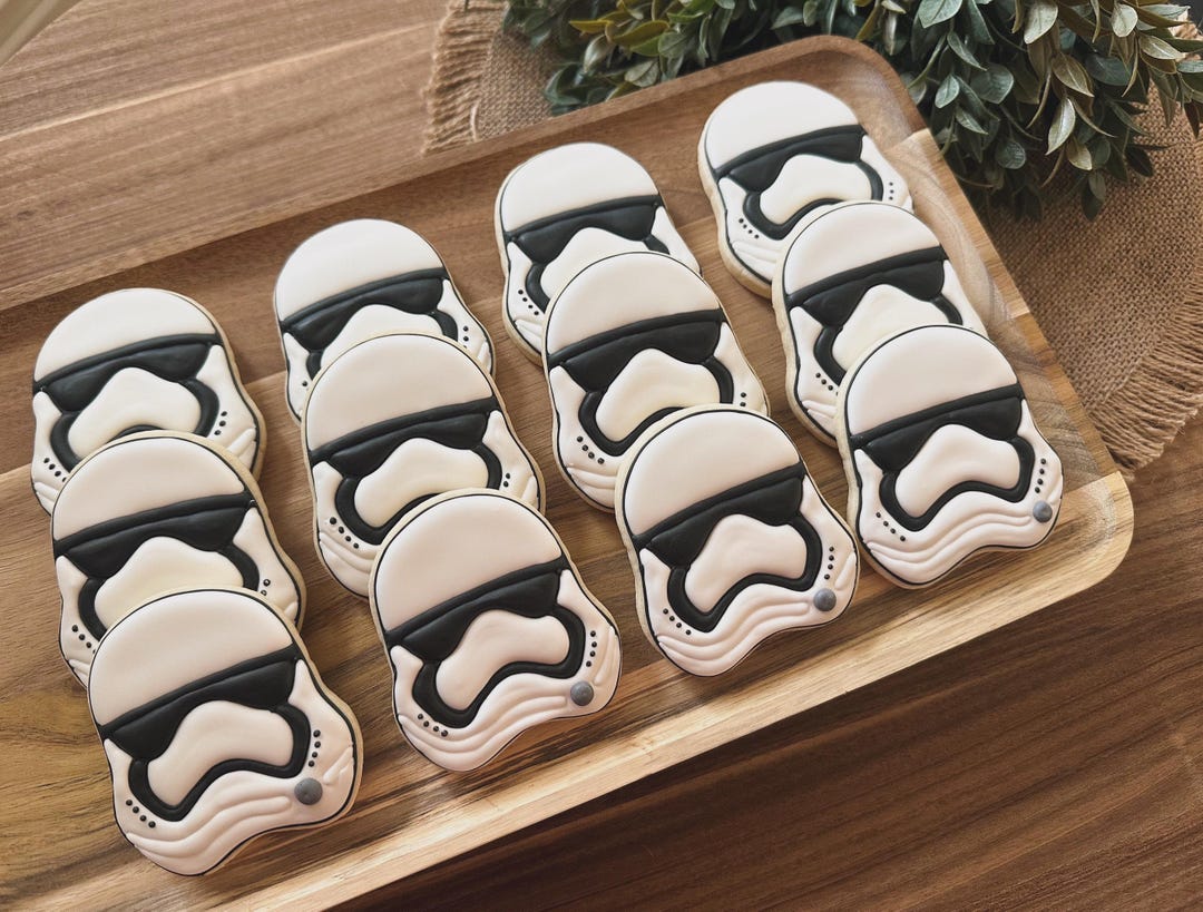 Stormtrooper Sugar Cookies (12) - Etsy