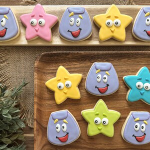 Dora Themed Sugar Cookies (12) - Etsy