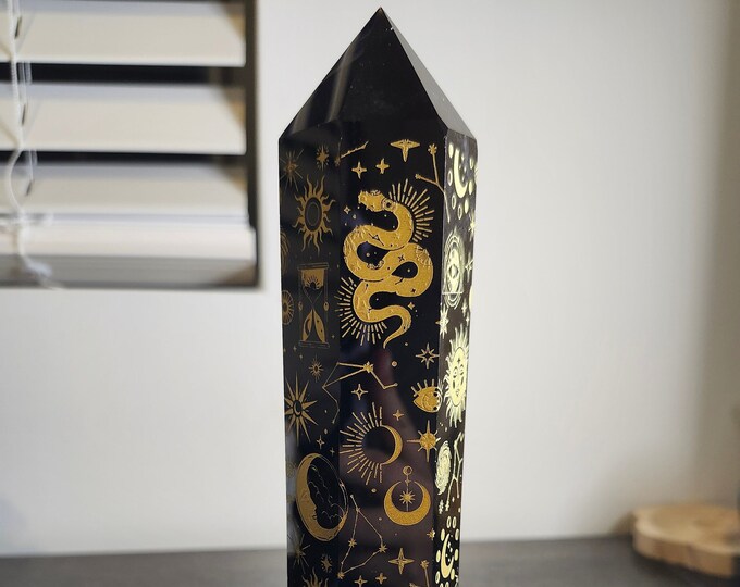 Black Obsidian Tower Obsidian Tower Obsidian Design Obsidian Designs ...