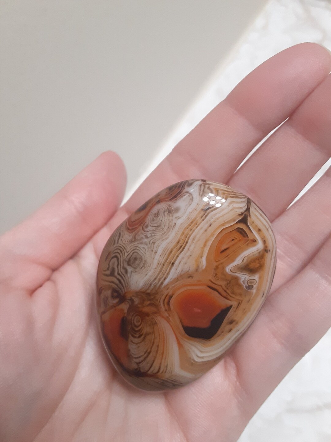 Sardonyx Palm Stone - Sardonyx Stone - Sardonyx - Etsy