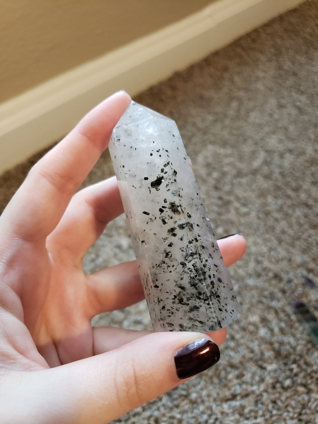 Dragon Fruit Quartz Crystal Point - Etsy
