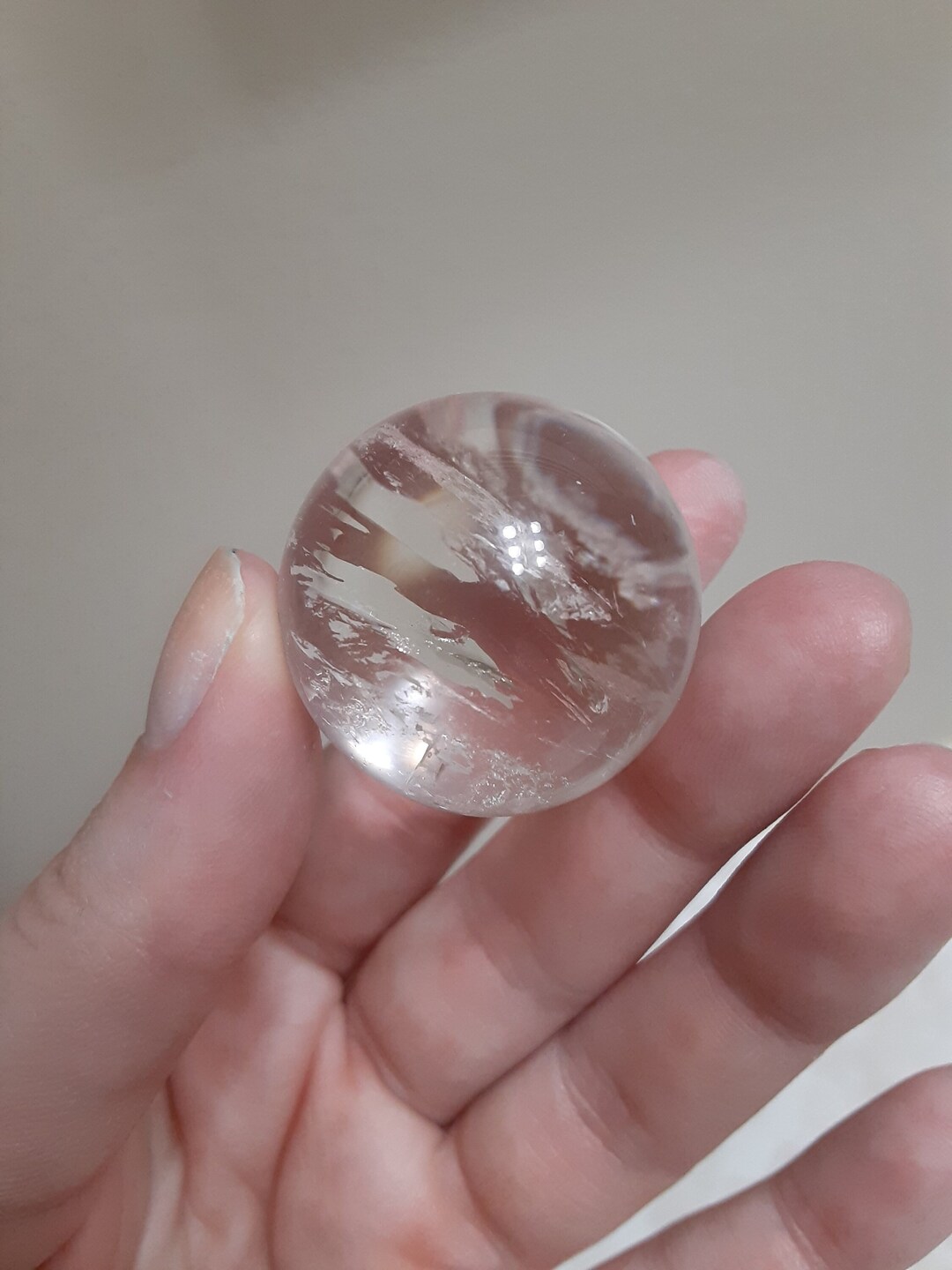 Clear Quartz Crystal Small Sphere - Etsy