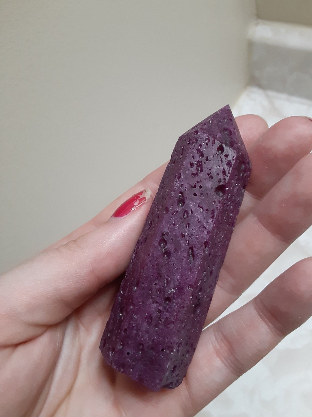 Honeycomb Ruby - Honeycomb Ruby Crystal - UV Reactive Crystal - Gems ...