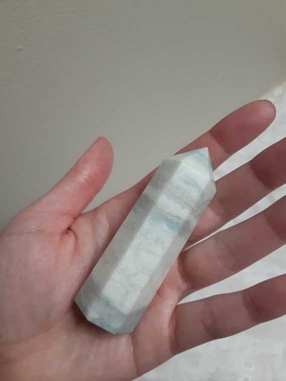 Larimar Crystal Point Tower | Etsy