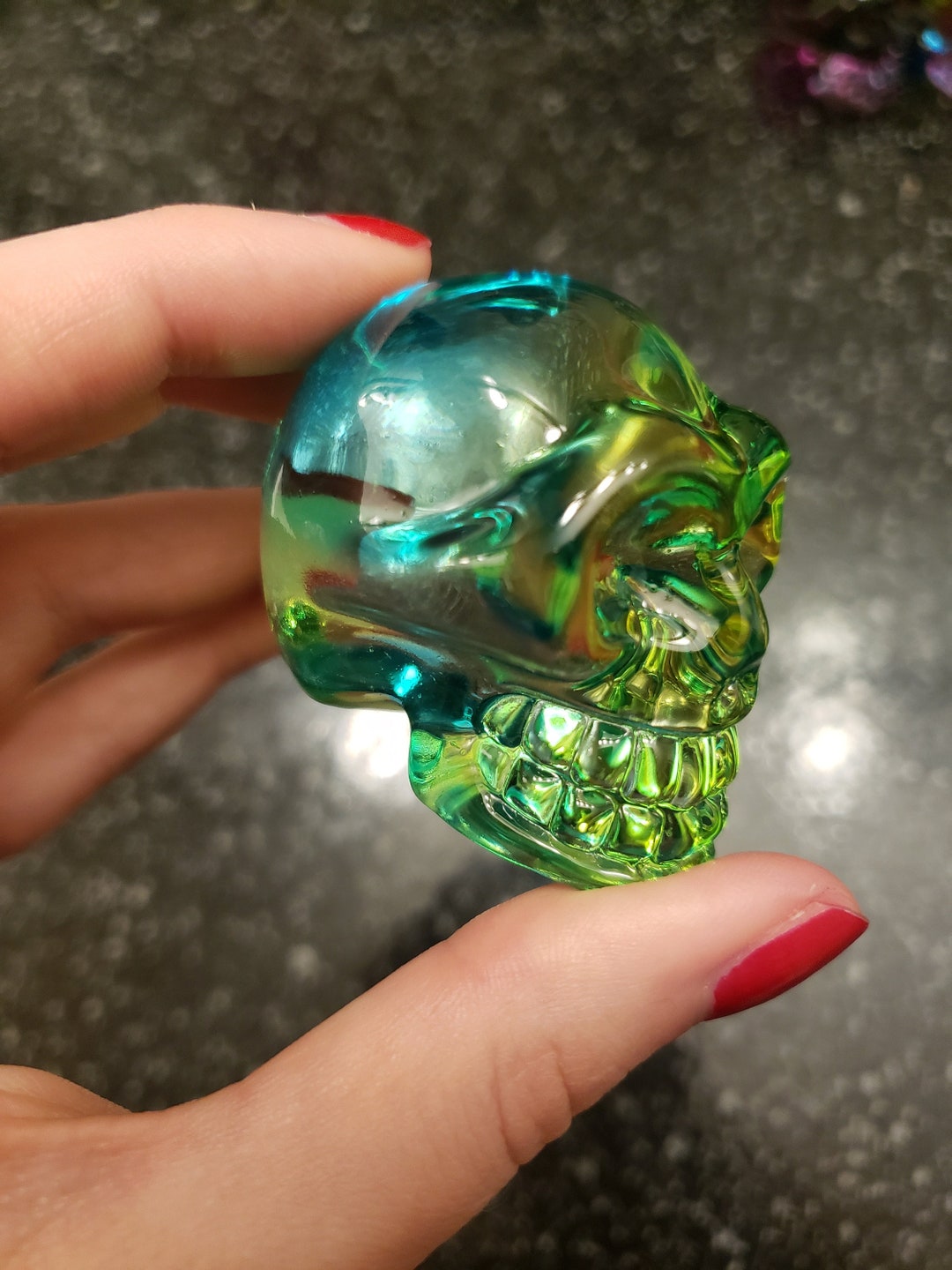 Glass Skull - Skull Glass - Glass Skulls - Glass Skull Decor - Etsy