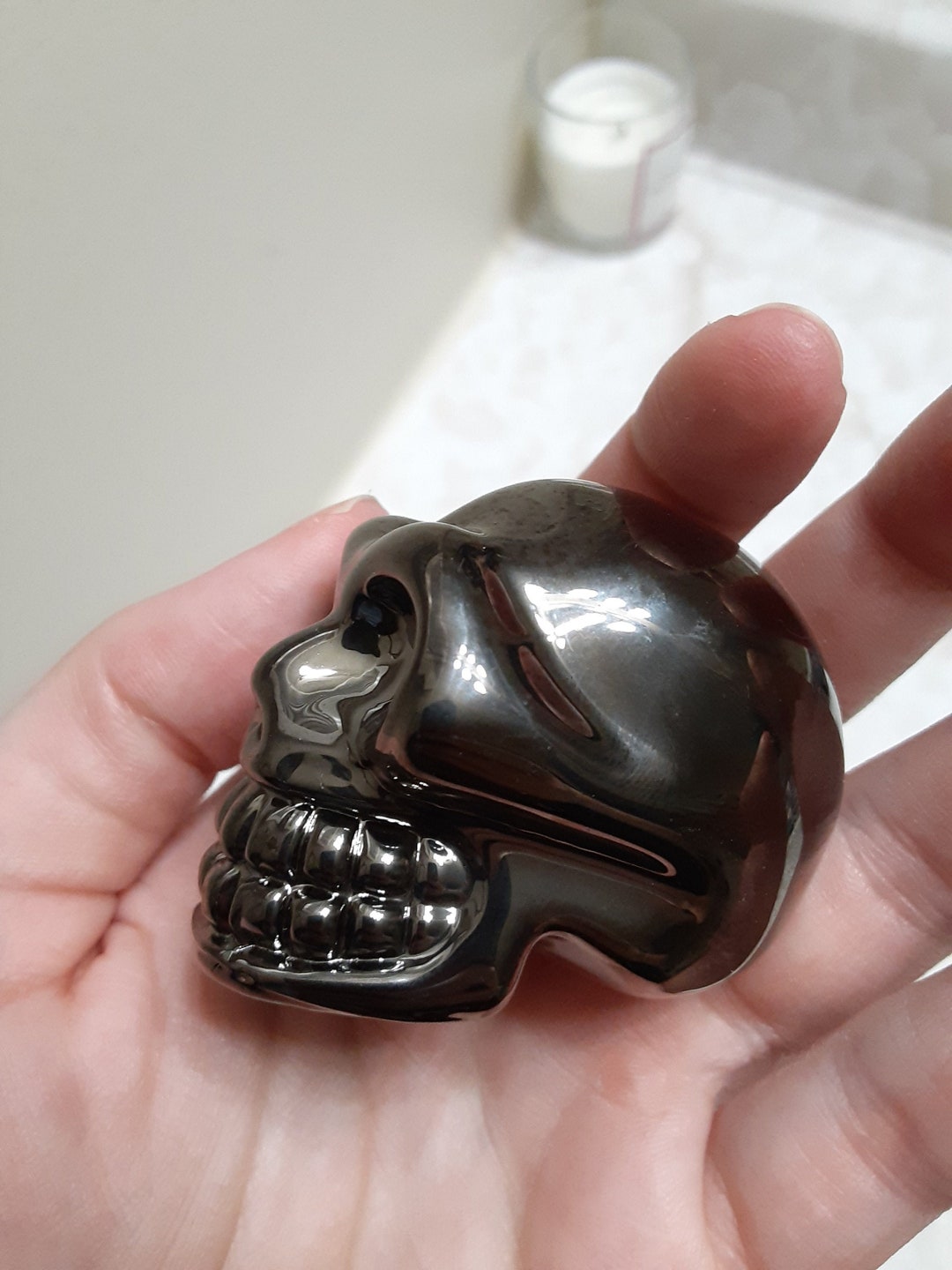 Glass Skull - Skull Glass - Glass Skulls - Glass Skull Decor - Etsy