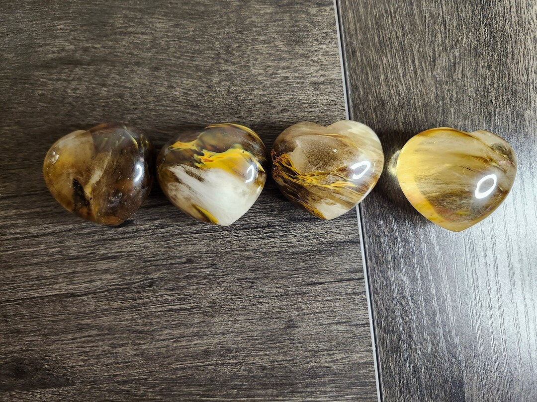 Smelting Quartz - Yellow Smelting Quartz - Crystal Heart - Etsy