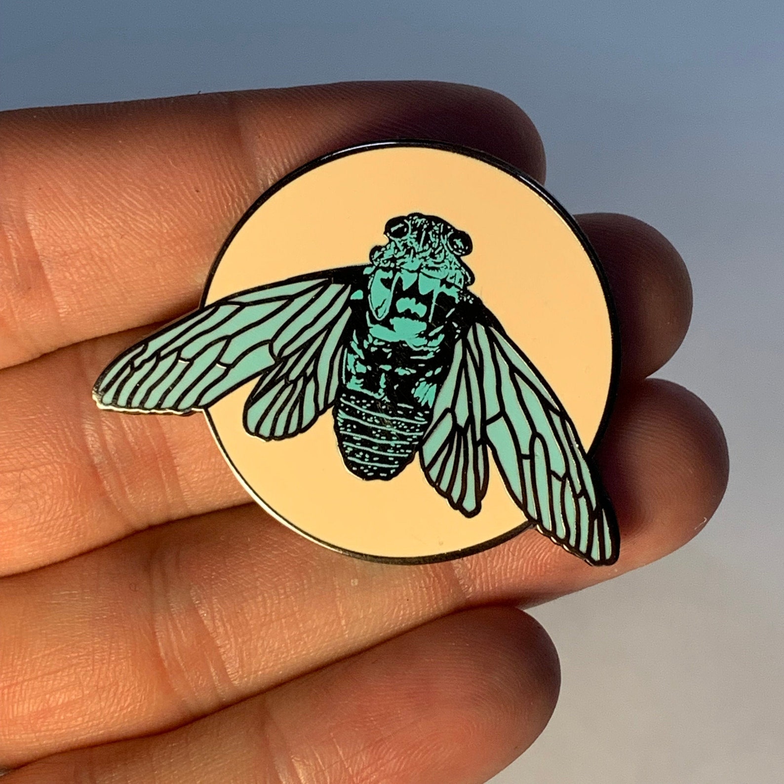 Cicada Hard Enamel Pin - Etsy