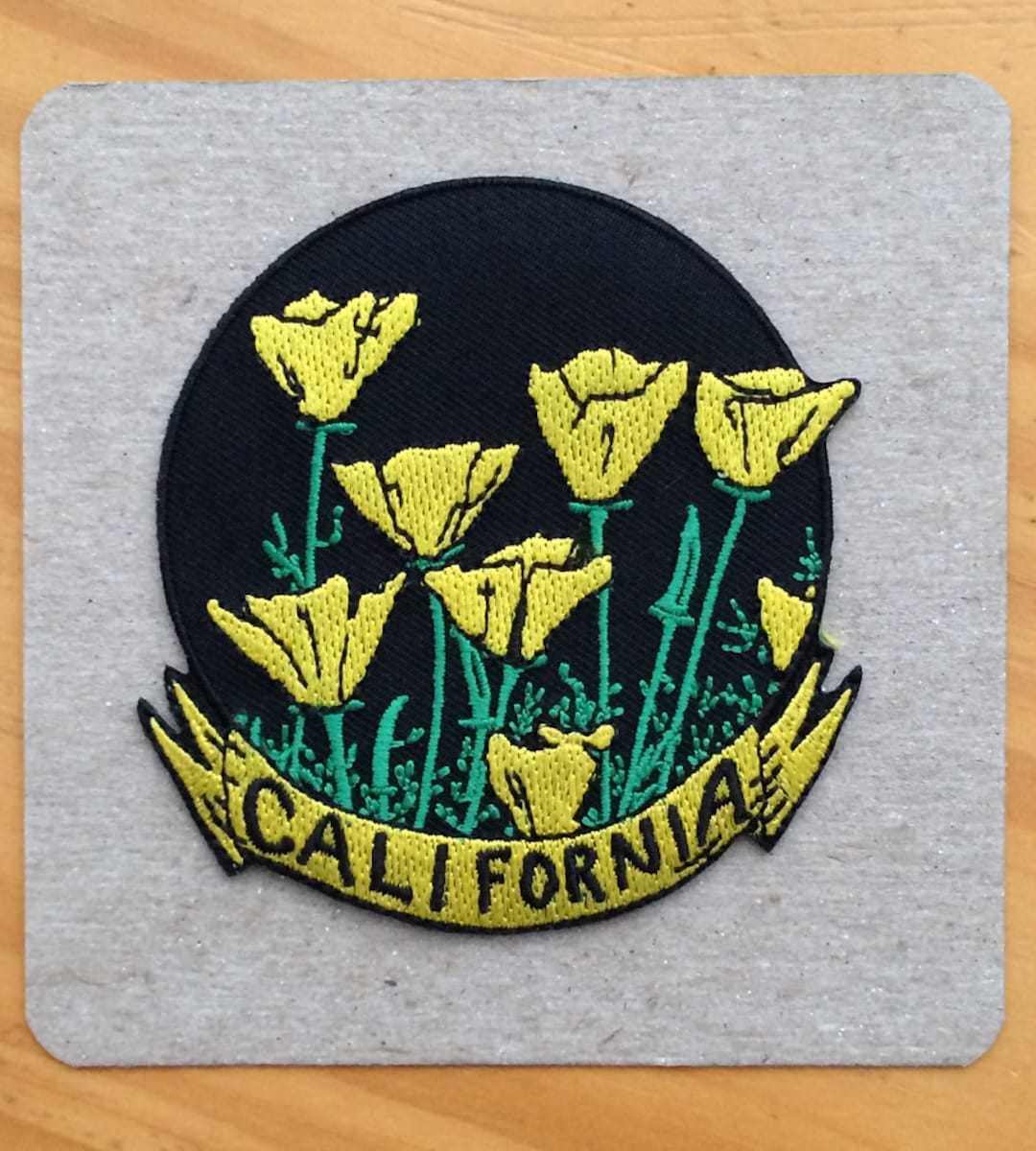 California Poppy Embroidered Patch - Etsy