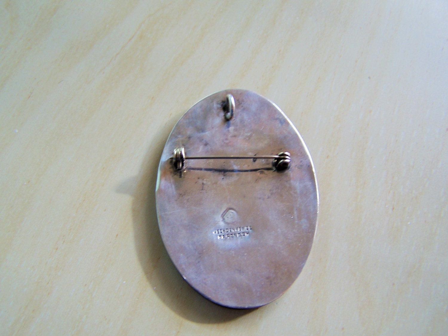 Vintage Large Oval 925 Mexico Aztec Warrior Pendant or Brooch Pin ...