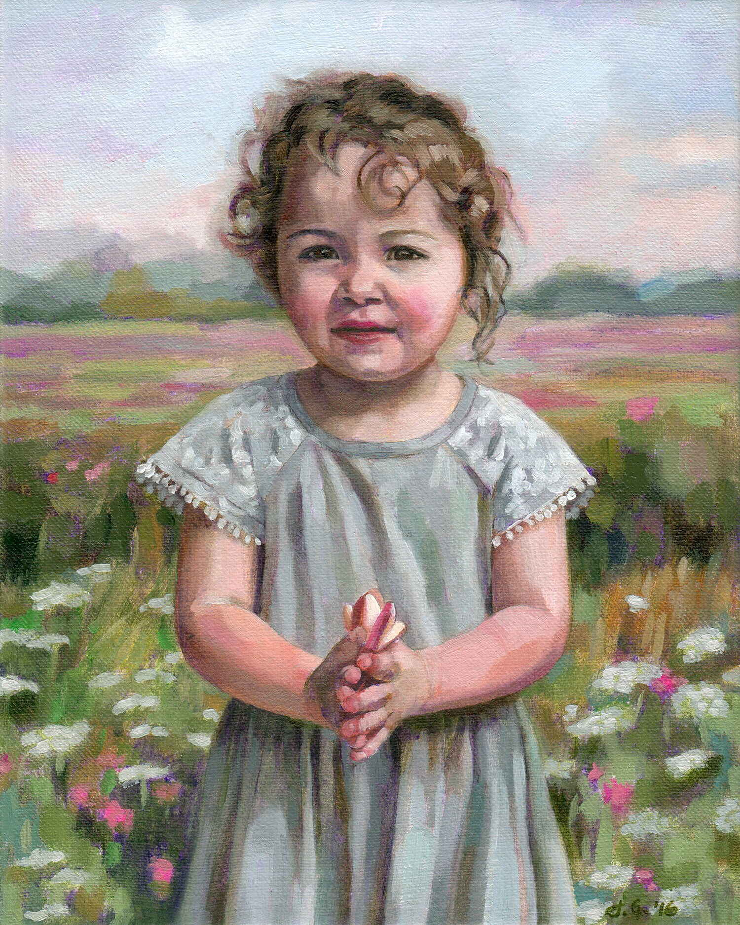 Custom Child Portrait Painting - Full Body Portrait - Custom Painting ...