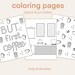 Coffee Shop Coloring Page Pack | Digital Download | Coloring Sheet ...