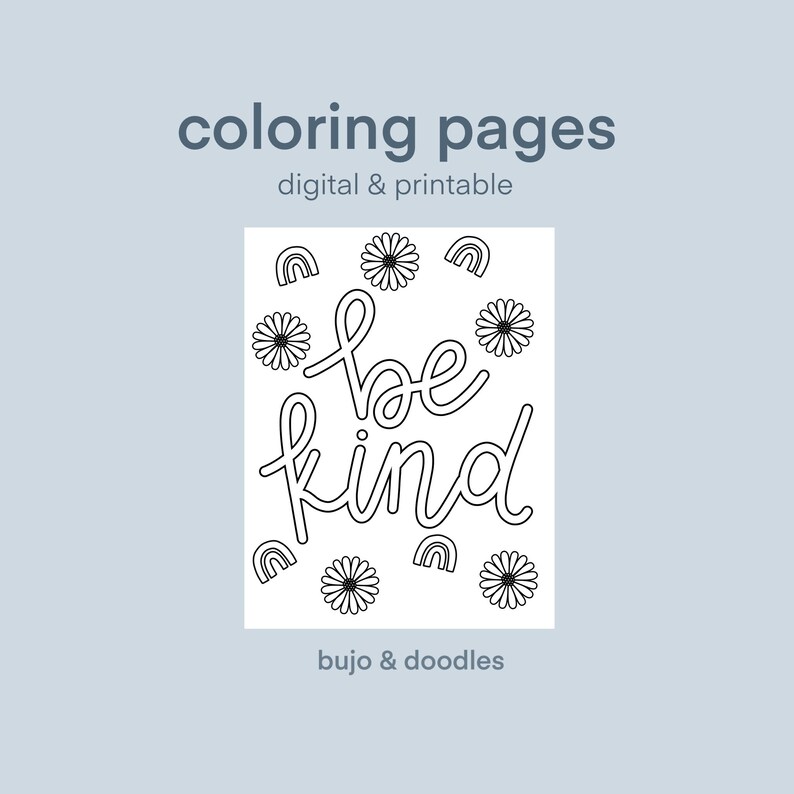 Inspirational Quote Coloring Pages| Digital Download | Coloring Sheet ...