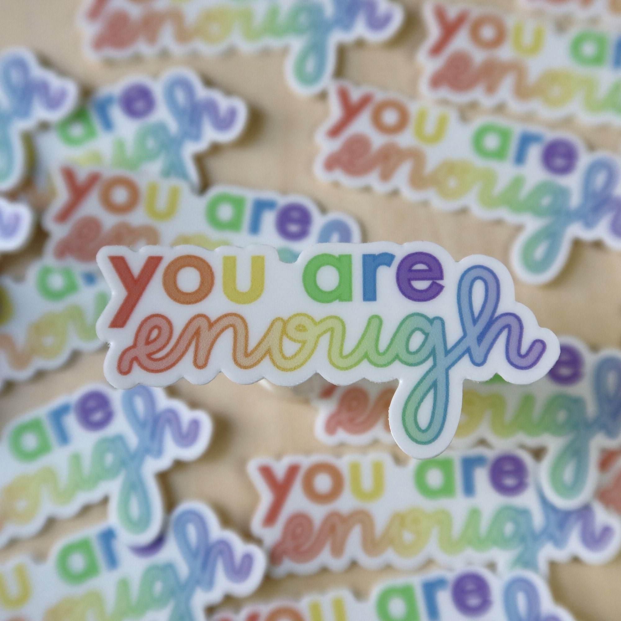 You Are Enough Sticker | 2 Inch | LGBTQ+ Sticker | Pride Stickers ...