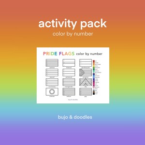 Pride Month Activity Pack | Digital Download | Coloring Sheet ...
